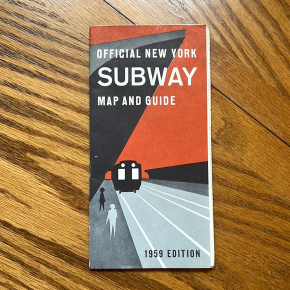 Other | Vtg 59 Official New York Subway Map And Guide 1959 Edition Ny ...